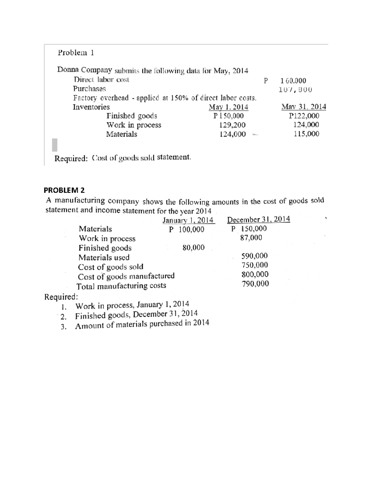 Activity 1 Cost Accounting and Control - PROBLEM PROBLEM - Studocu