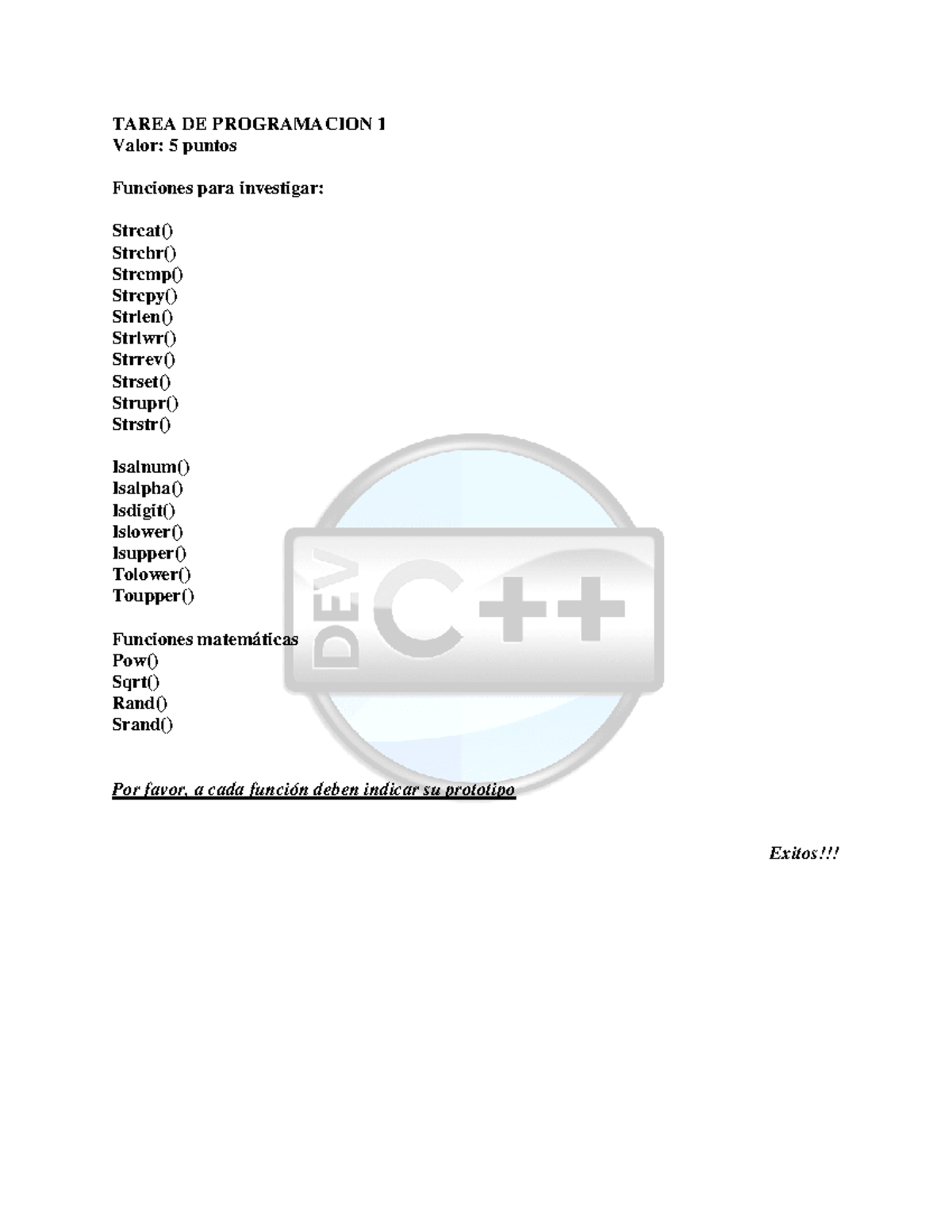 Tercera Tarea Segundo Parcial DE Programacion 1 - Programación 1 - TAREA DE PROGRAMACION 1 Valor ...