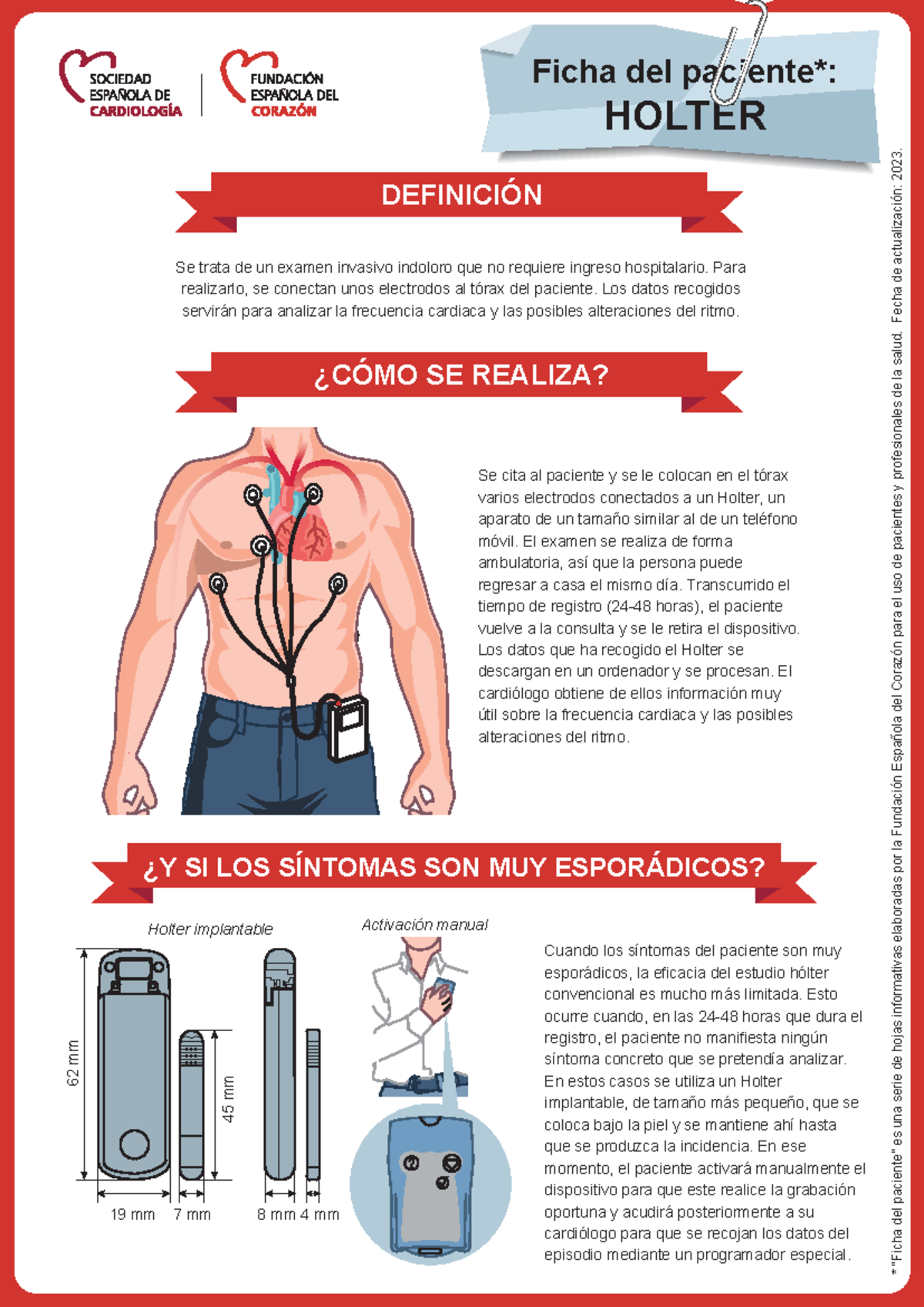 Ficha%20Holter - Apuntes - “Ficha del paciente” es una serie de hojas ...