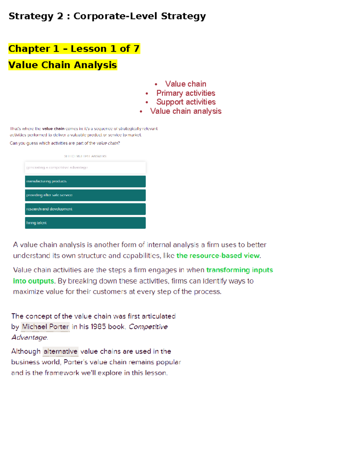 Strategy 2 Corporate Level Strategy - Strategy 2 : Corporate-Level ...