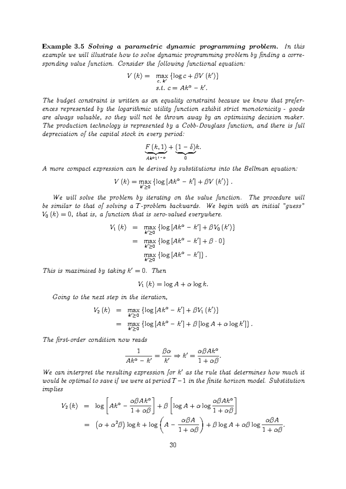 Example - fgdfgd - Example 3 Solving a parametric dynamic programming ...