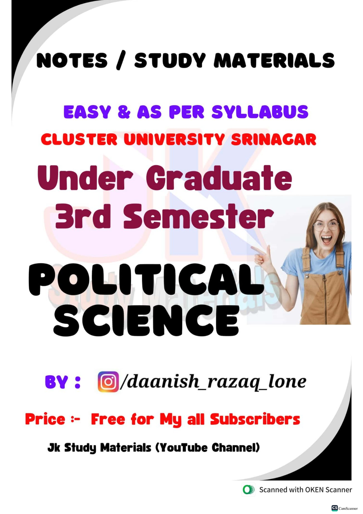 3rd Sem Political Science Notes Major Minor - "Bachelor of Arts" - Studocu