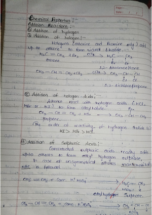 Chemical test - ABC class - Organic Chemistry - Studocu