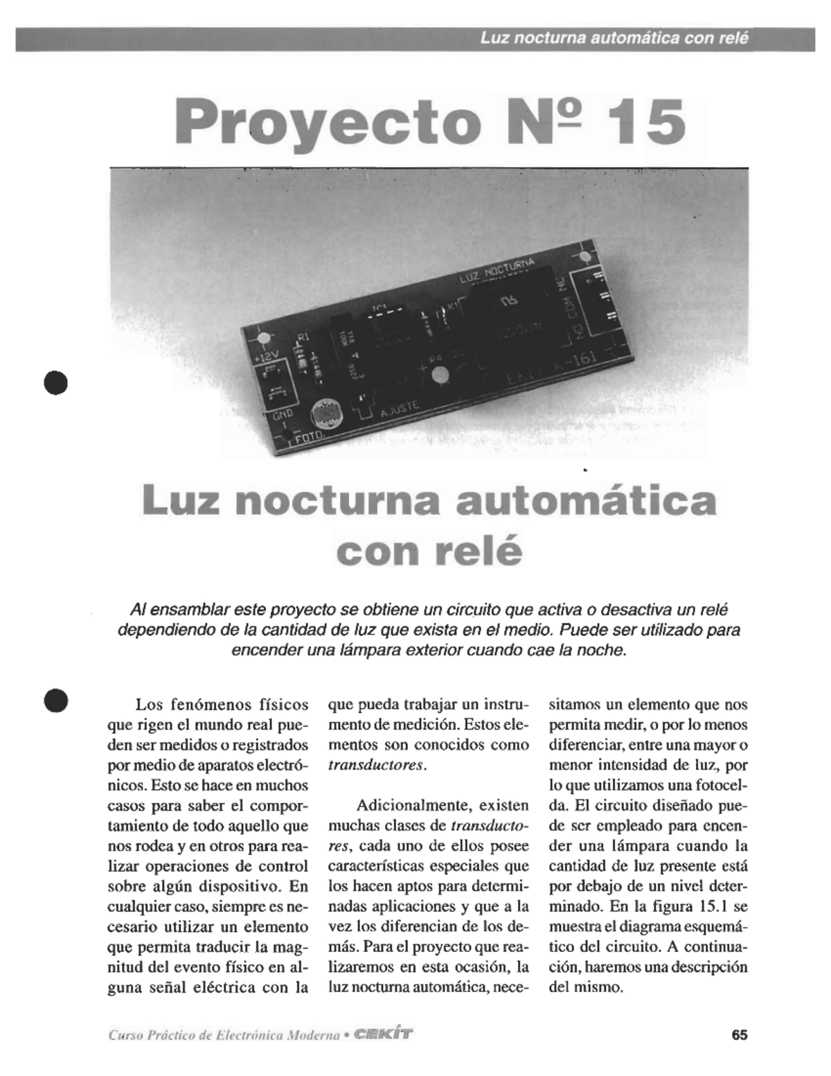 Luz-nocturna - practiicas - Luz nocturna automática con relé Proyecto ...