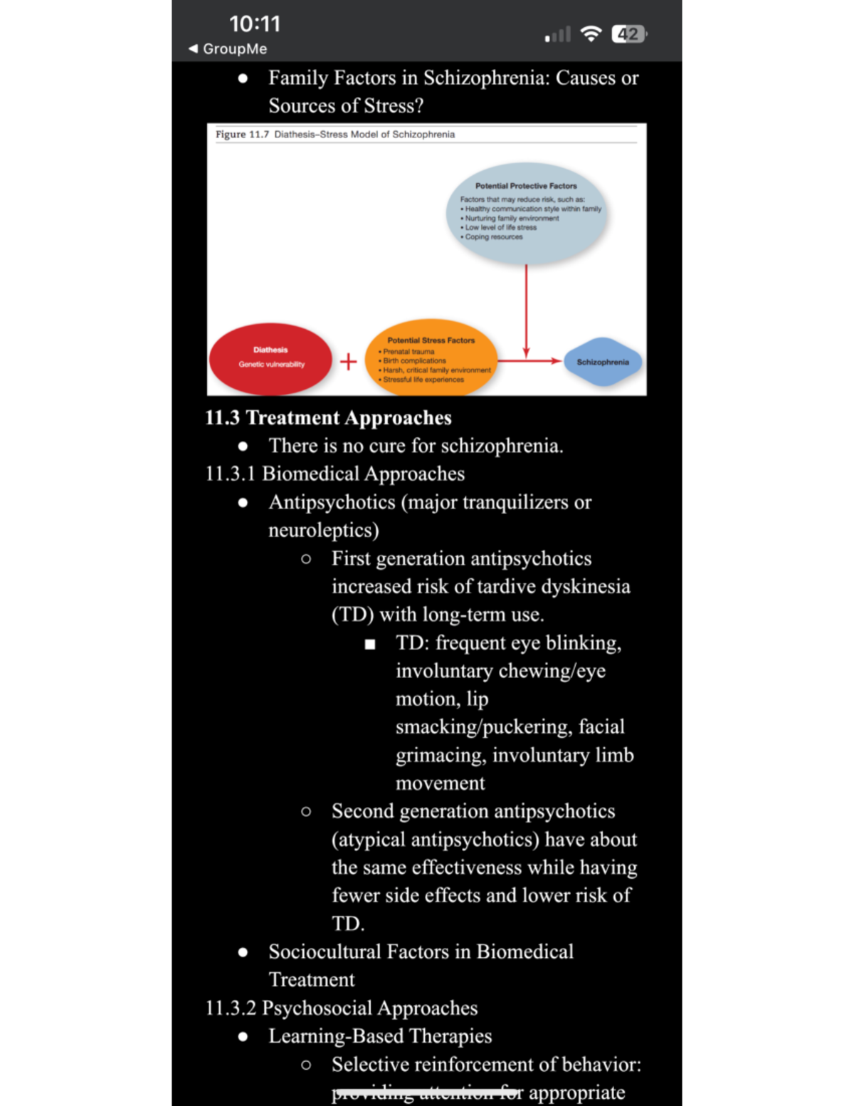 Ab Psych- Schizophrenia Spectrum Disorders - 10:11 GroupMe Family ...