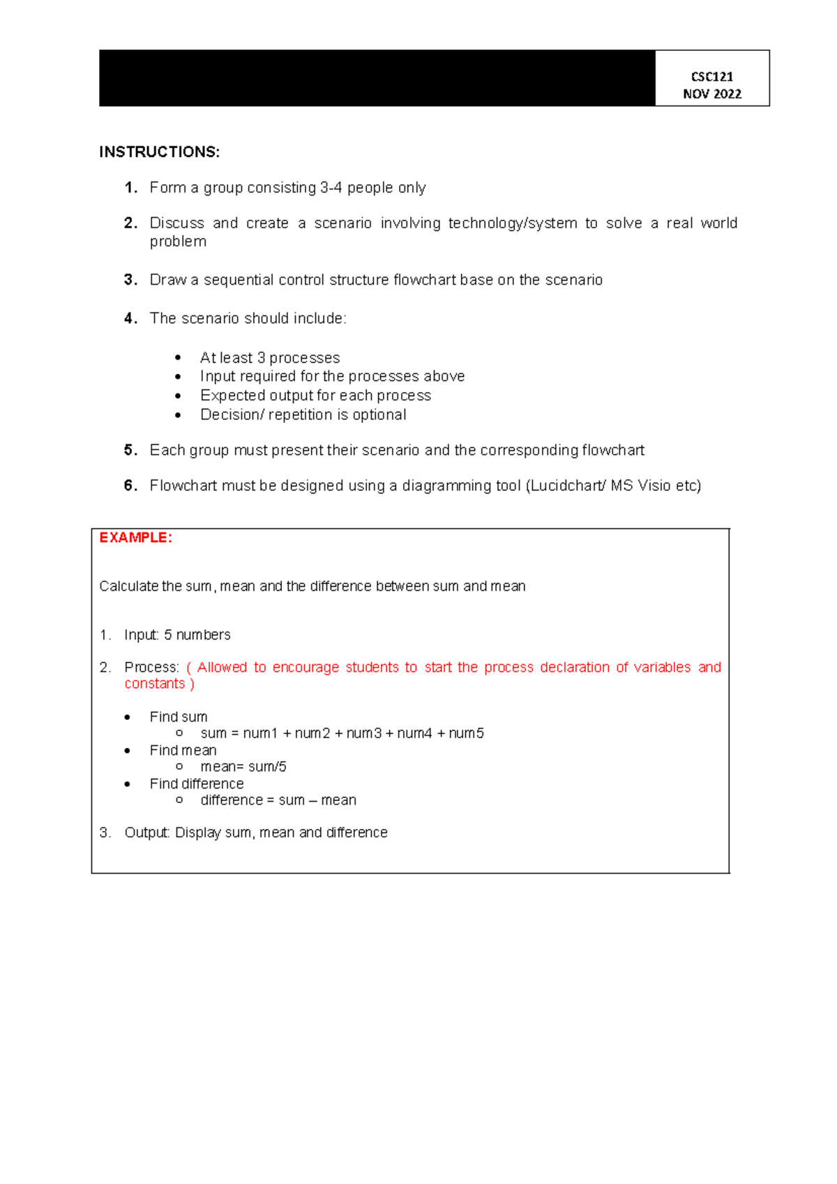 toturial week 3 - LAB ACTIVITY 3: CREATING A SCENARIO FOR SEQUENTIAL ...