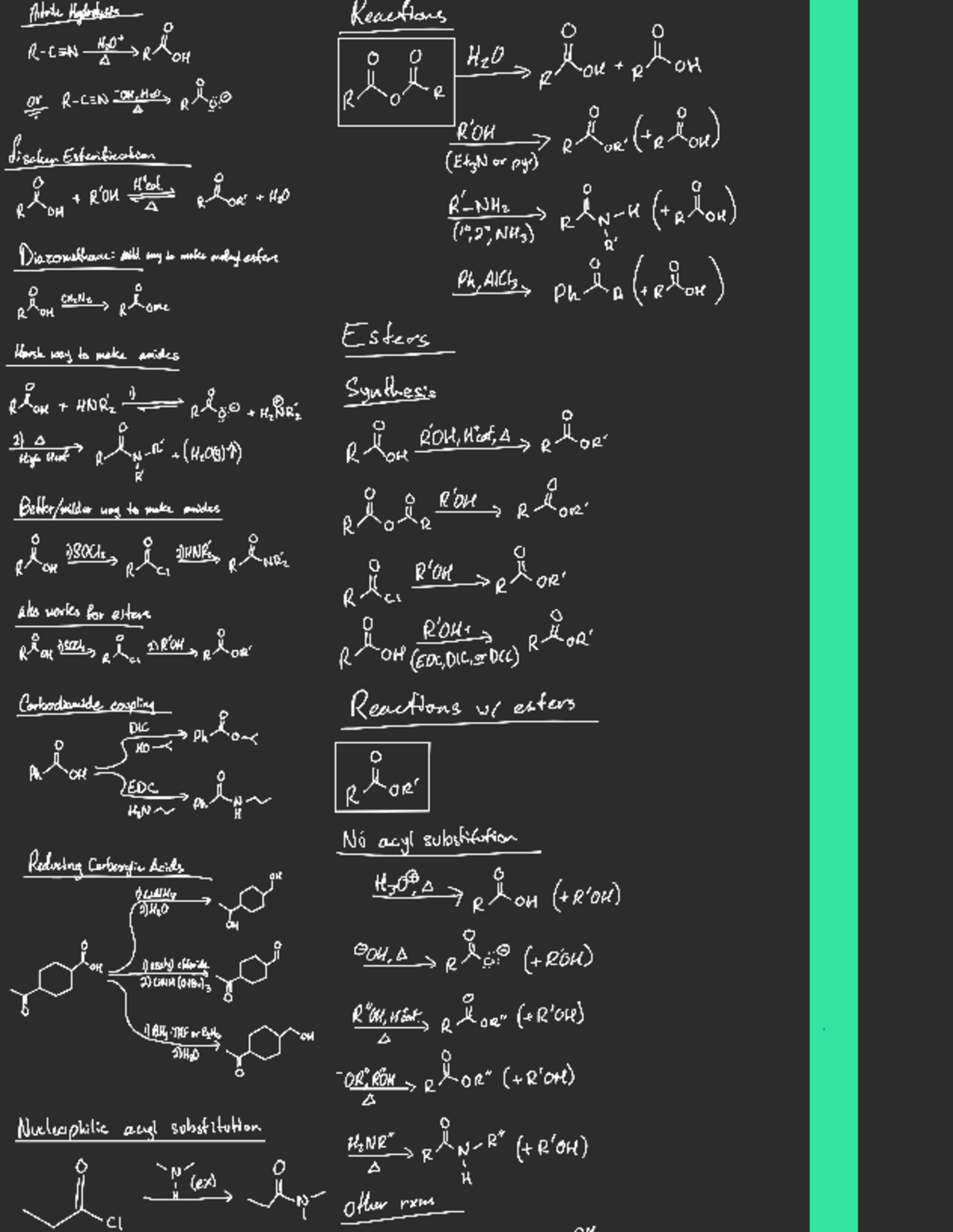 OCHEM II notes from dr.S - CHEM 3520 - Studocu