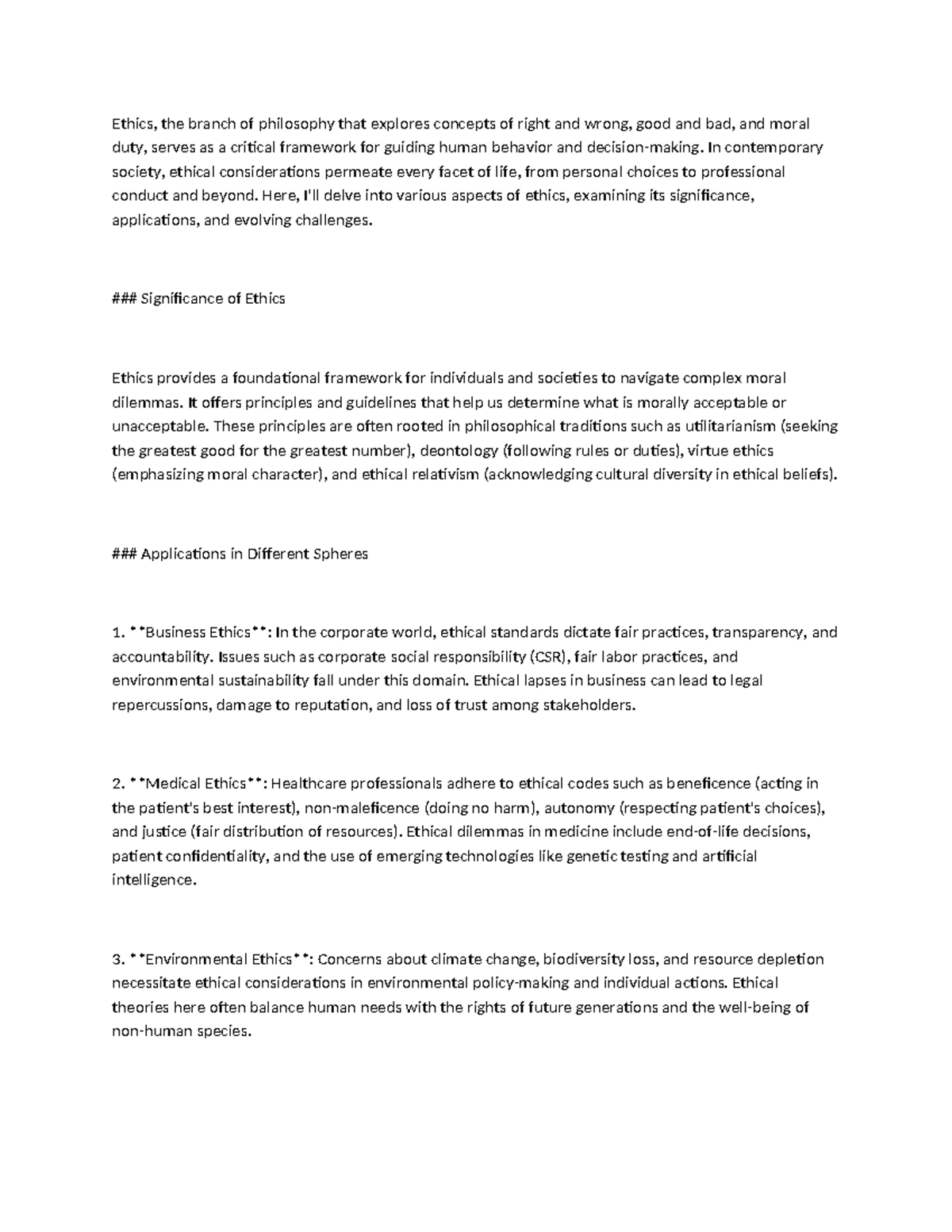 Ethics reviewer - Review for accountancy student - Ethics, the branch ...