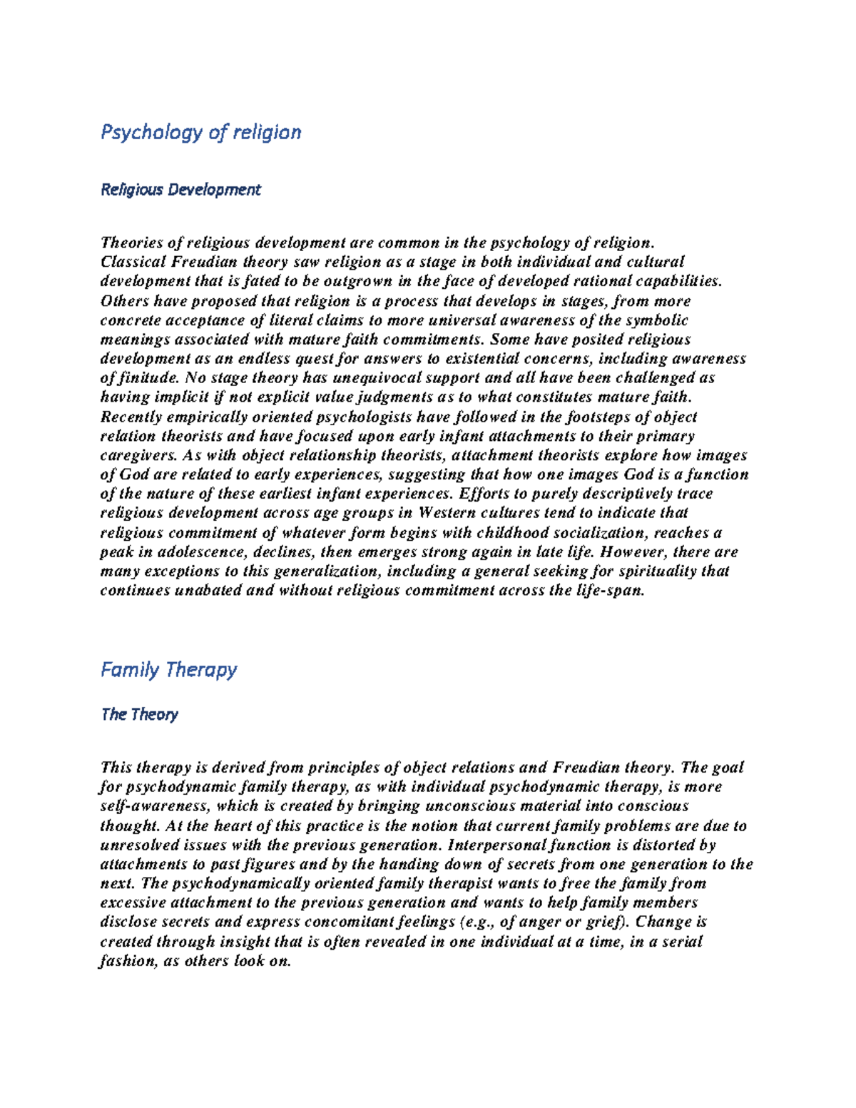 CHILDREN | Stages of Development and Growth - Psychology of religion ...