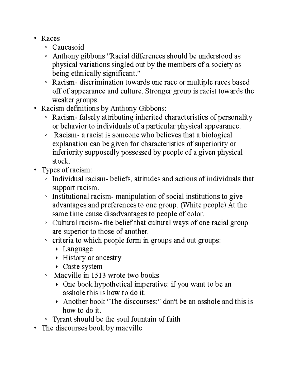 Critical Race Theory, individual view. - Races • Caucasoid Anthony ...