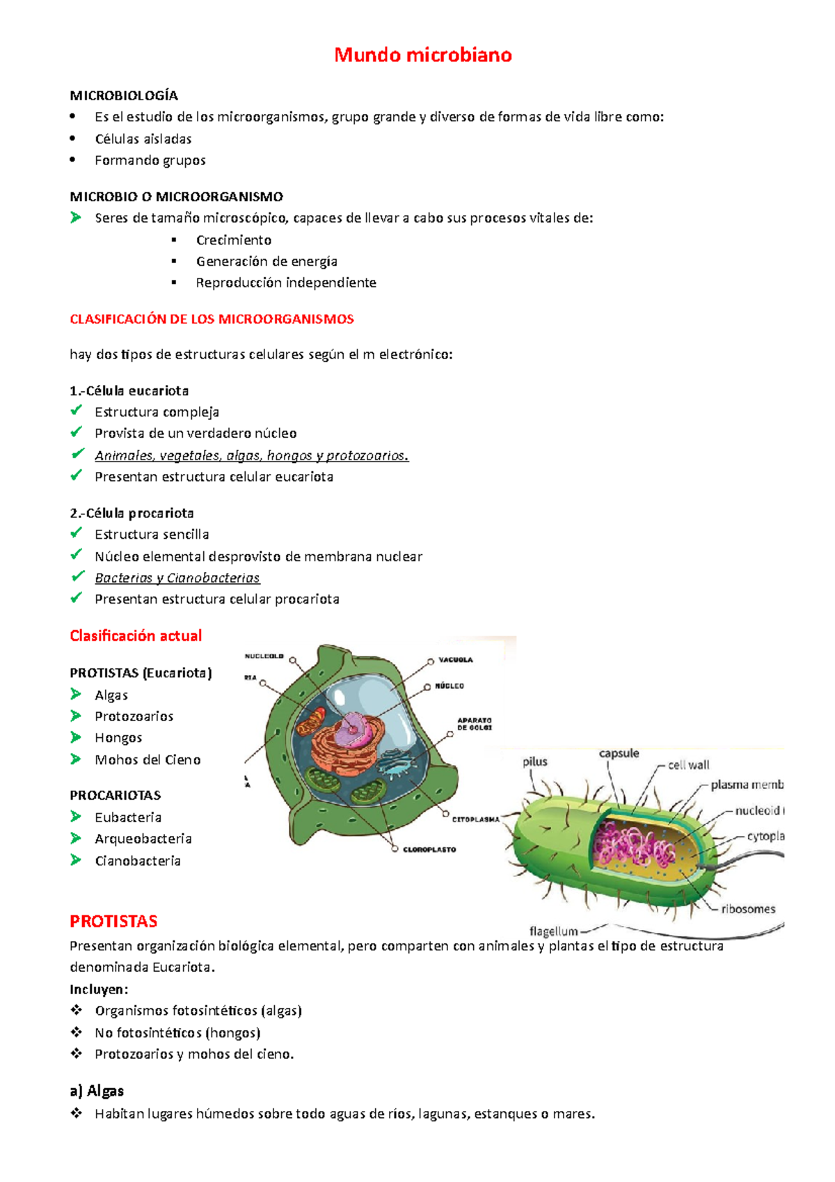 1 mundo microbiano- Bacteriologia - Bacteriología - UMSS - Studocu