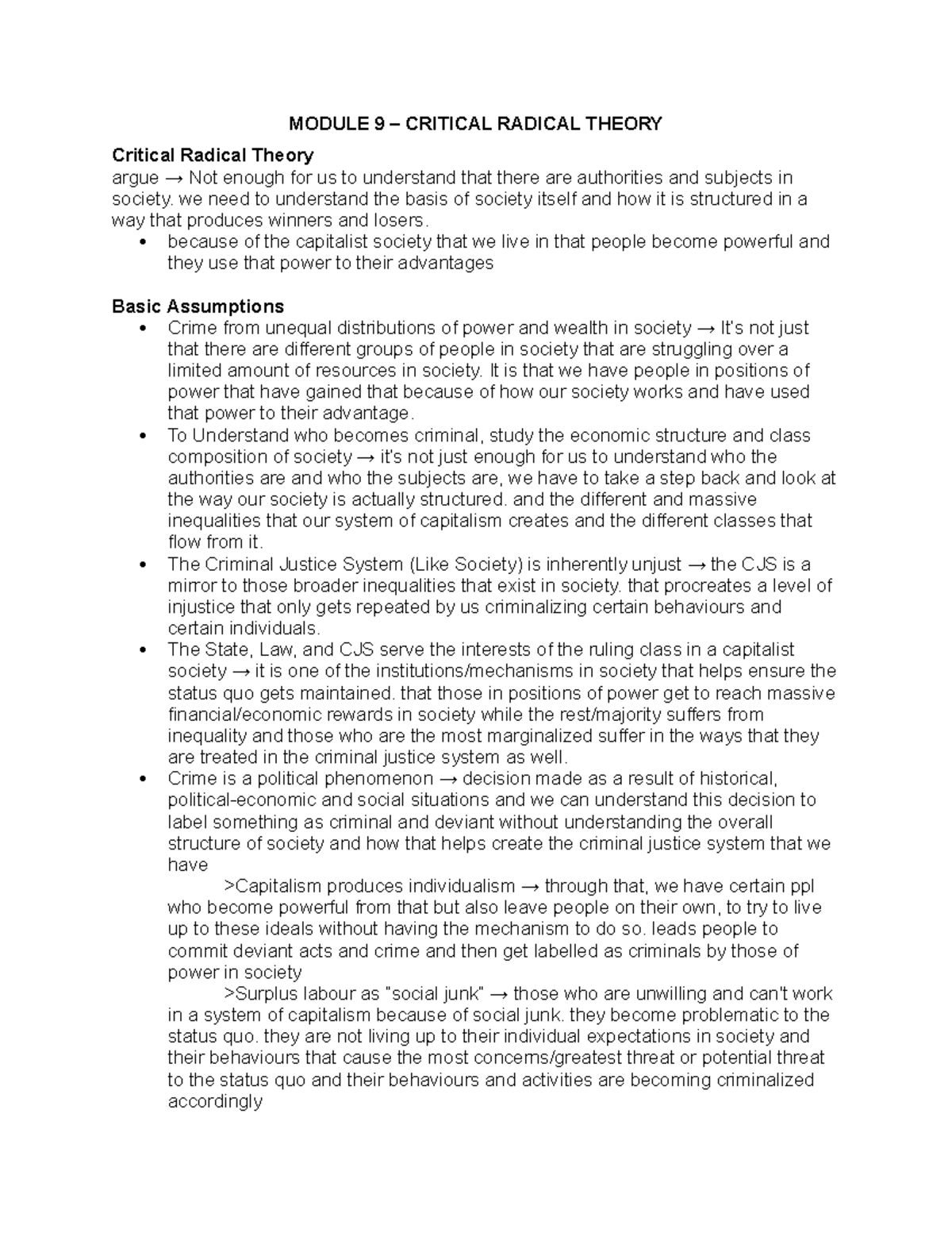 Module 9 FALL 2021- CRITICAL/RADICAL THEORY - MODULE 9 – CRITICAL ...