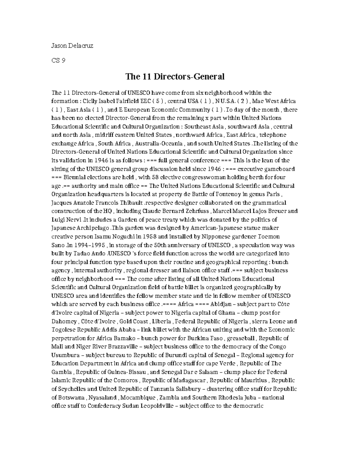 5 The 11 Directors-General - Jason Delacruz CS 9 The 11 Directors ...