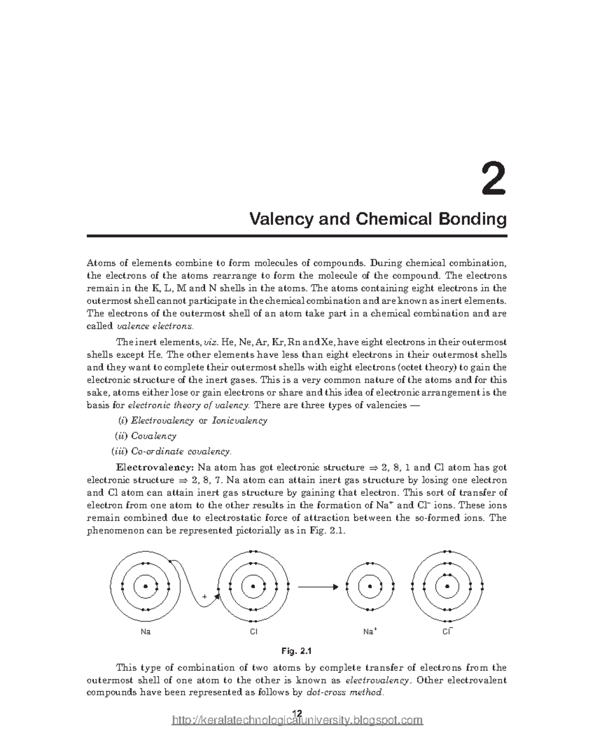 Engineering Chemistry 2- Valency and chemical bonding - 12 2 Valency ...