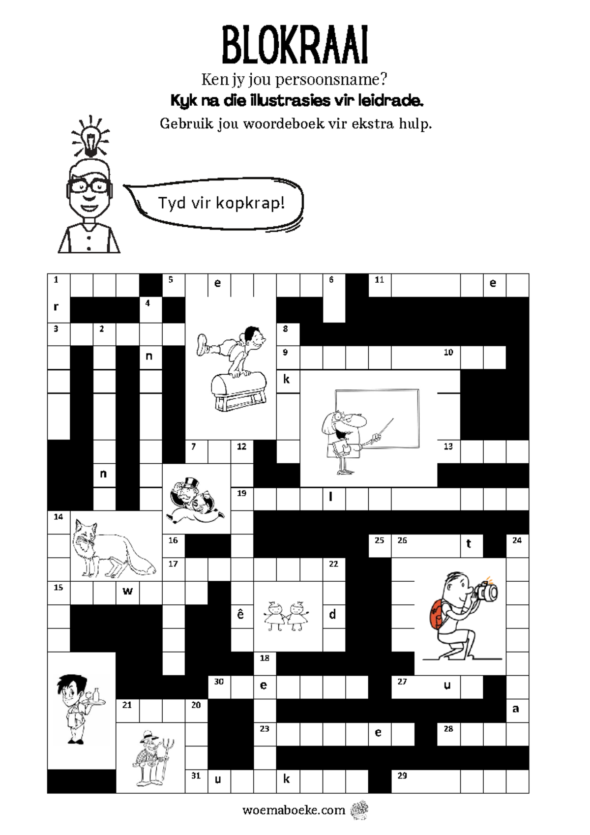 Blokraai-v2 - i;llio - CHE9003Z - woemaboeke BLOKRAAI Ken jy jou persoonsname? Kyk na die - Studocu