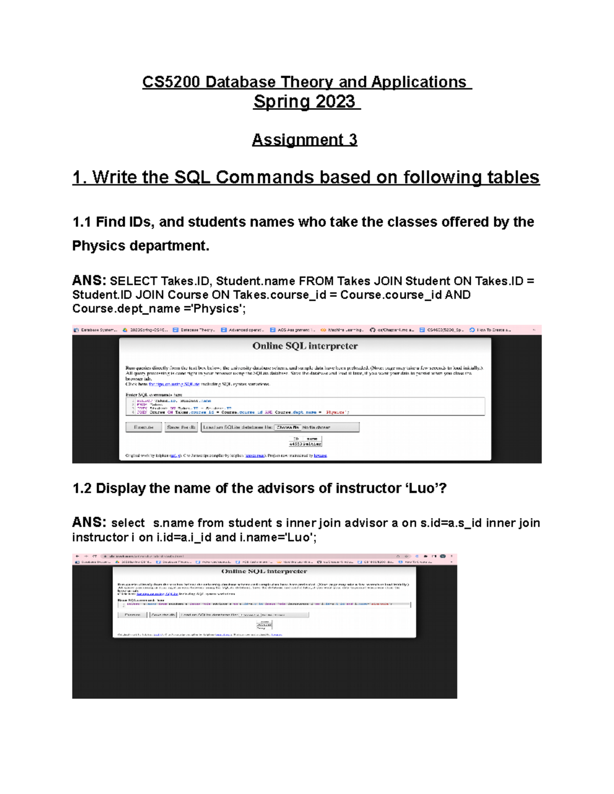 CS5200 Spring 2023 Assign 3 23917 700748732 Kannaboina - CS5200 Database Theory and Applications ...