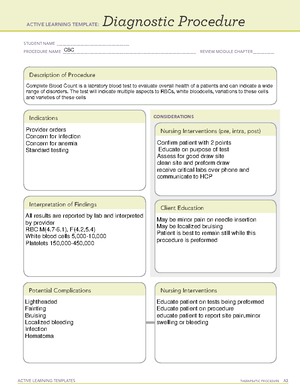 Diagnostic Procedure ECG - ACTIVE LEARNING TEMPLATES THERAPEUTIC ...