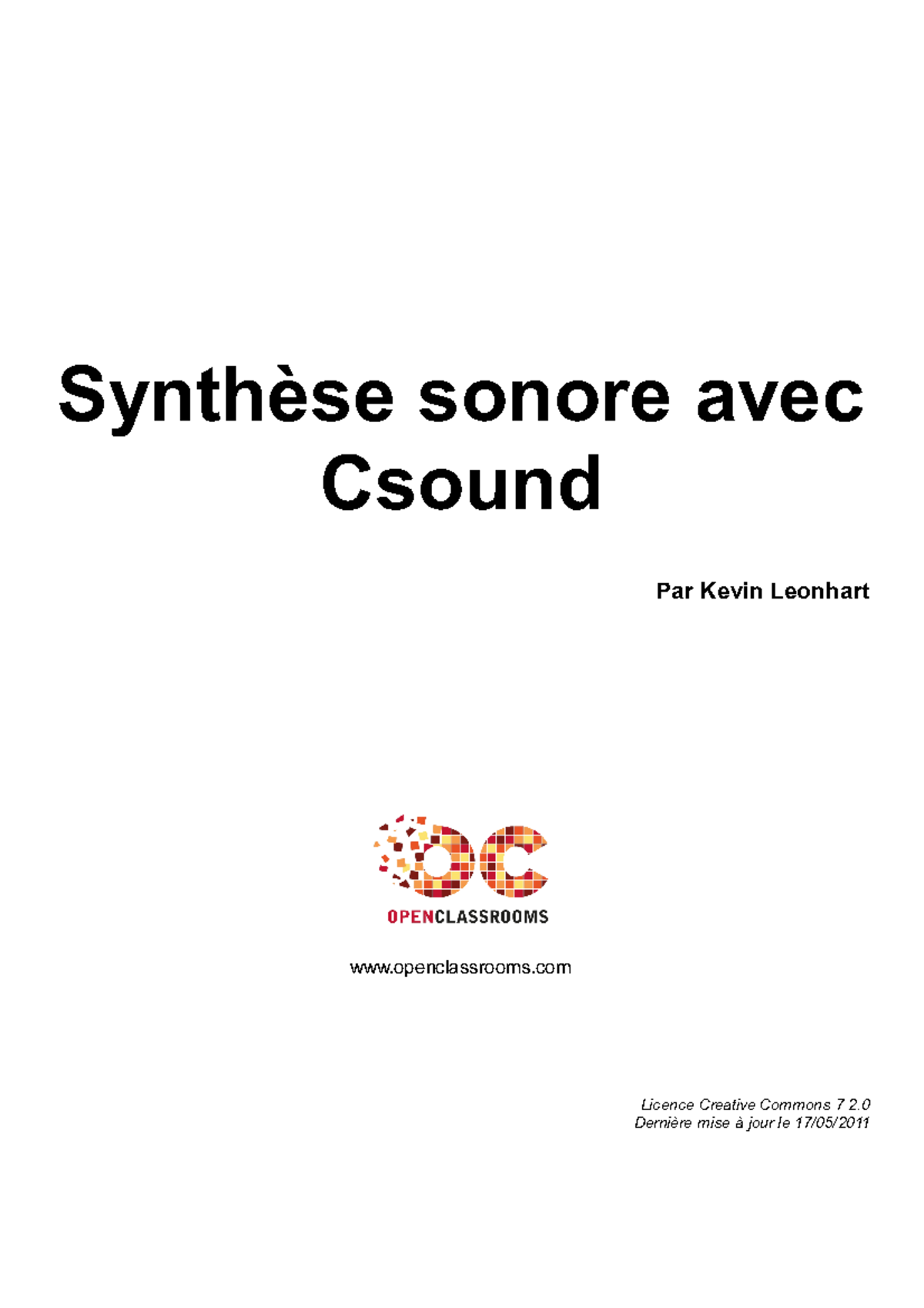 synthese sonore avec csound - Synthèse sonore avec Csound Par Kevin ...