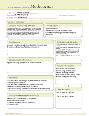 Melatonin - med cards - ACTIVE LEARNING TEMPLATES THERAPEUTIC PROCEDURE ...