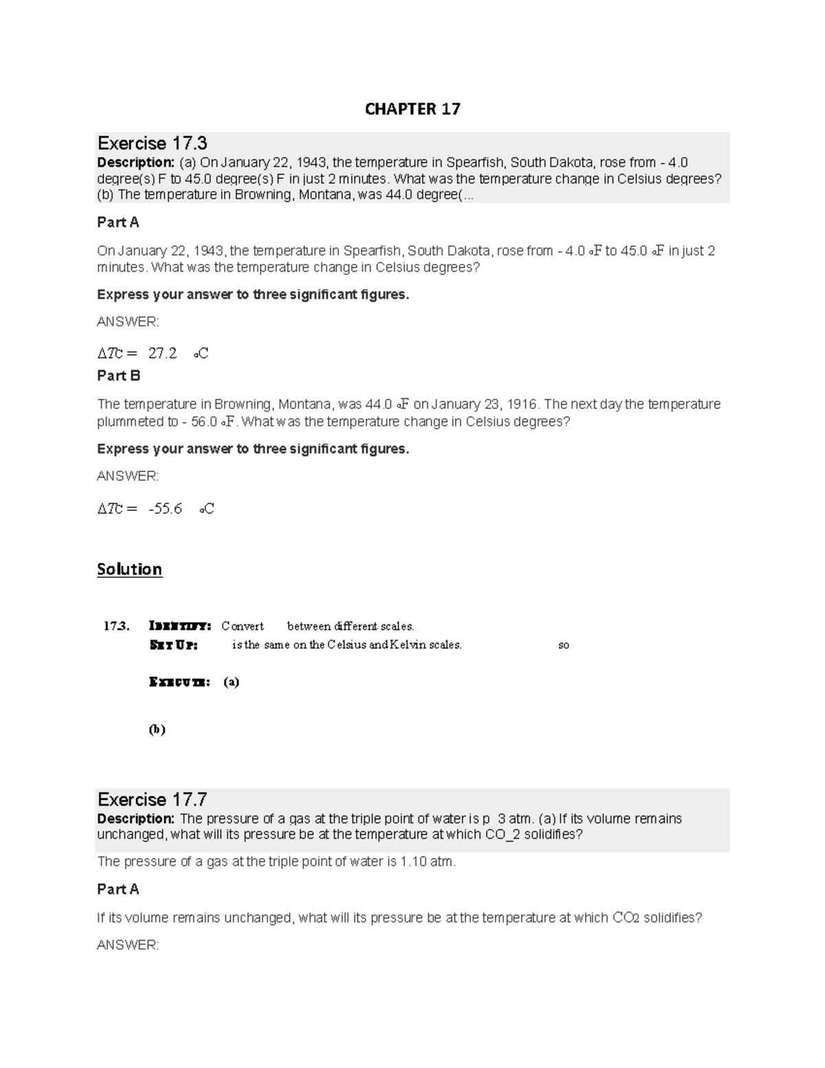 University Physics 2 Tutorial 17 Solns Chapter Exercise 17 Description A On January 22 