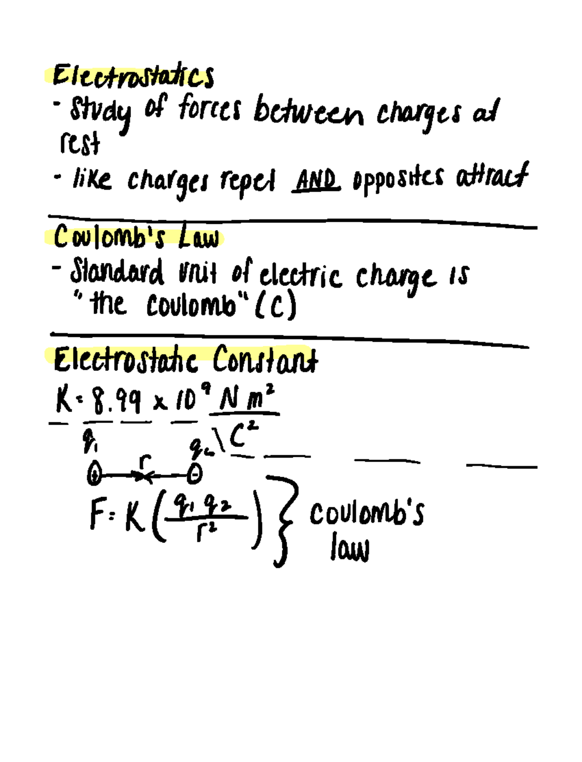 Chapter 29- Electrical charges, Forces and fields - Electrostatics ...