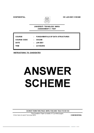 TEST CSC248 DEC2020 ANS - DO NOT TURN THIS PAGE UNTIL YOU ARE TOLD TO ...