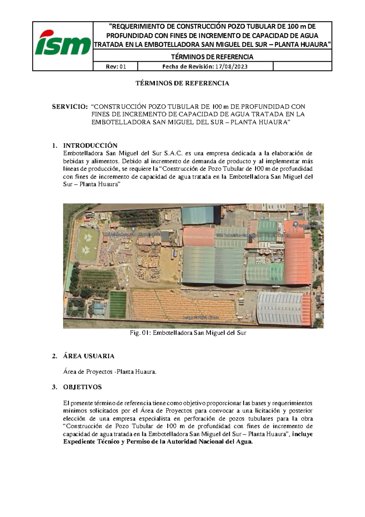 TDR - Construccion POZO Tubular Incluye EXP Y Permisos - PROFUNDIDAD ...