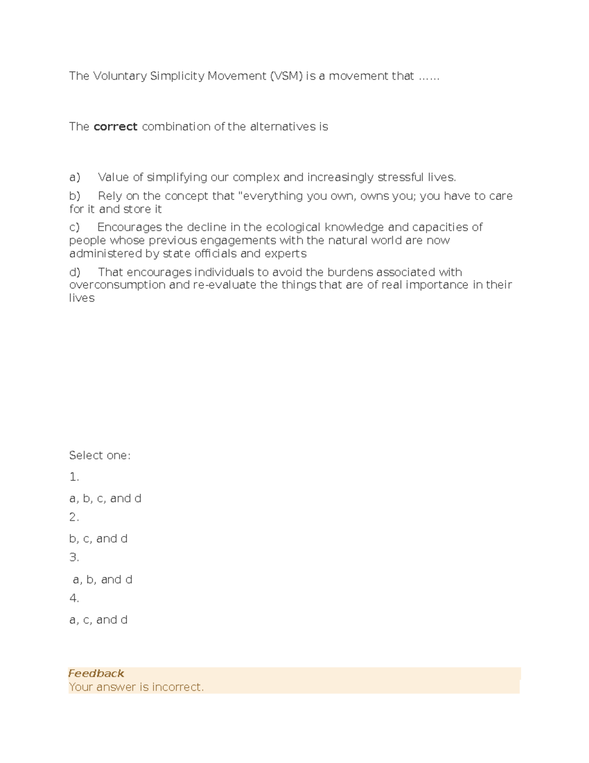 Ggh2604 mock exam corrections - The Voluntary Simplicity Movement (VSM ...