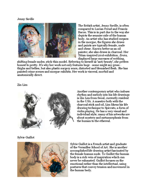 DRAW200 Life Drawing with Professor Pipitone - Front and Side Views ...