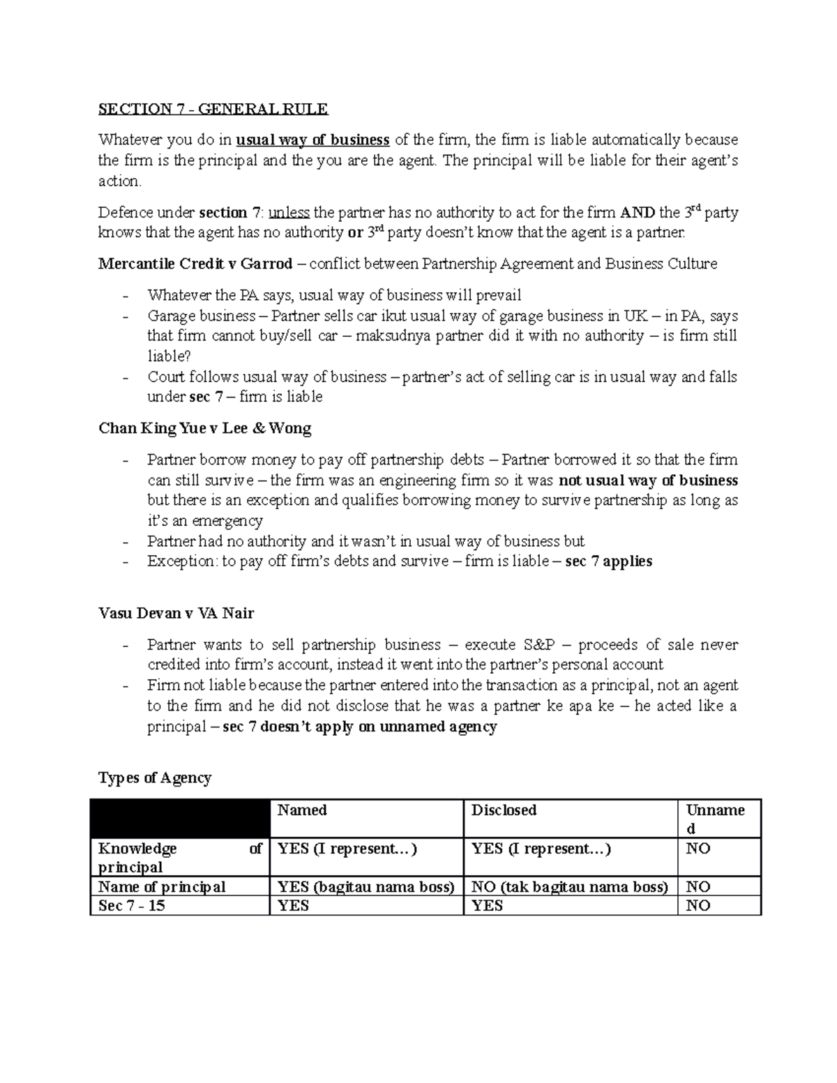 Sec 7, 11, 12, 14 of Companies Act - SECTION 7 - GENERAL RULE Whatever ...