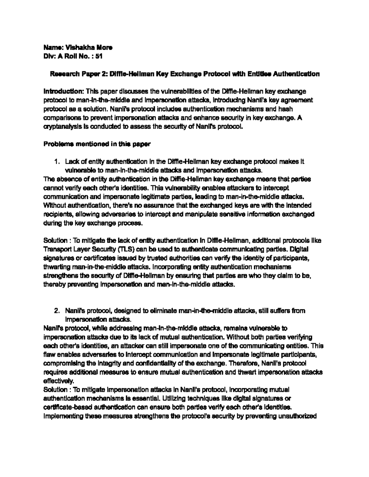 Base Paper 2 - Summary Cryptography & System Security - Cryptography ...