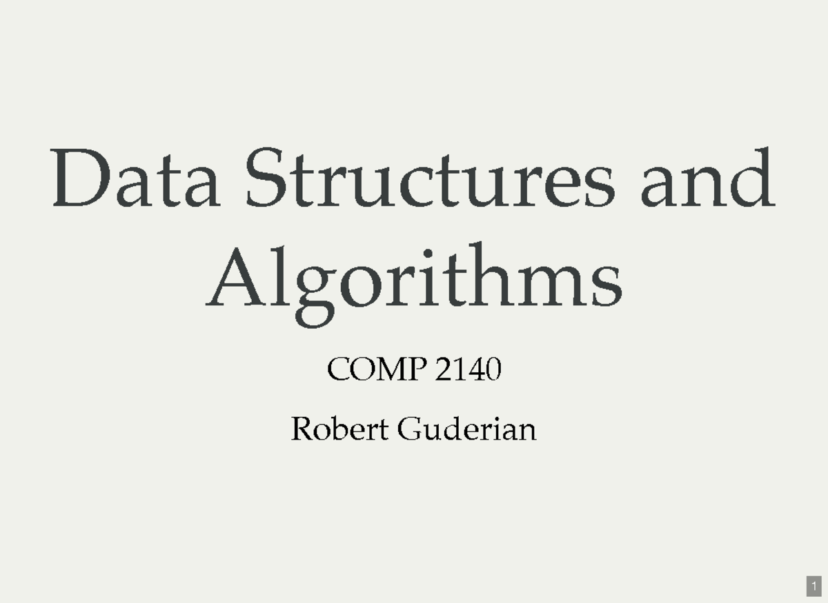 02 Recursion - Prof Helen - Data Structures and Algorithms Data Structures and Algorithms COMP ...