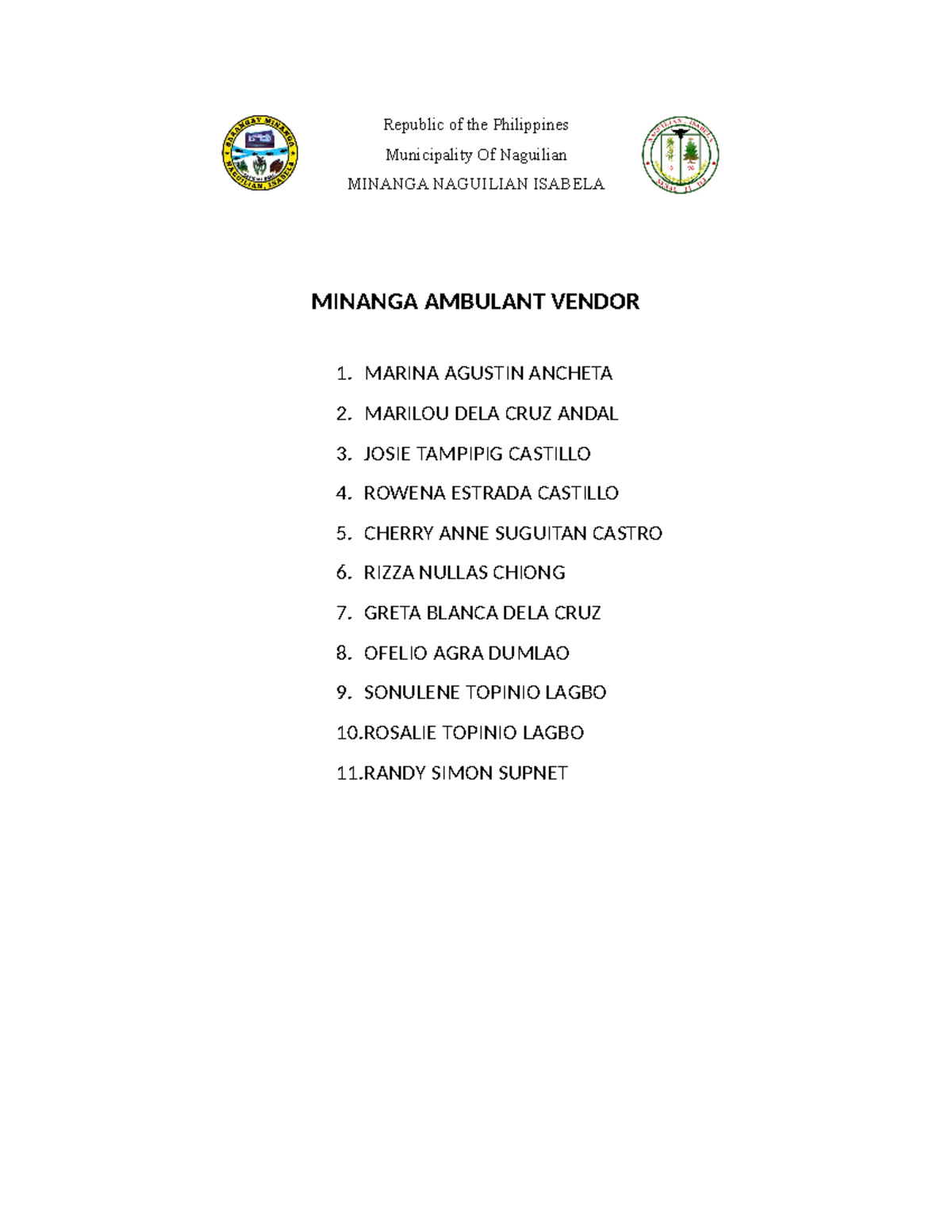 Ambulant 123456 - Bs Architecture - Republic of the Philippines ...