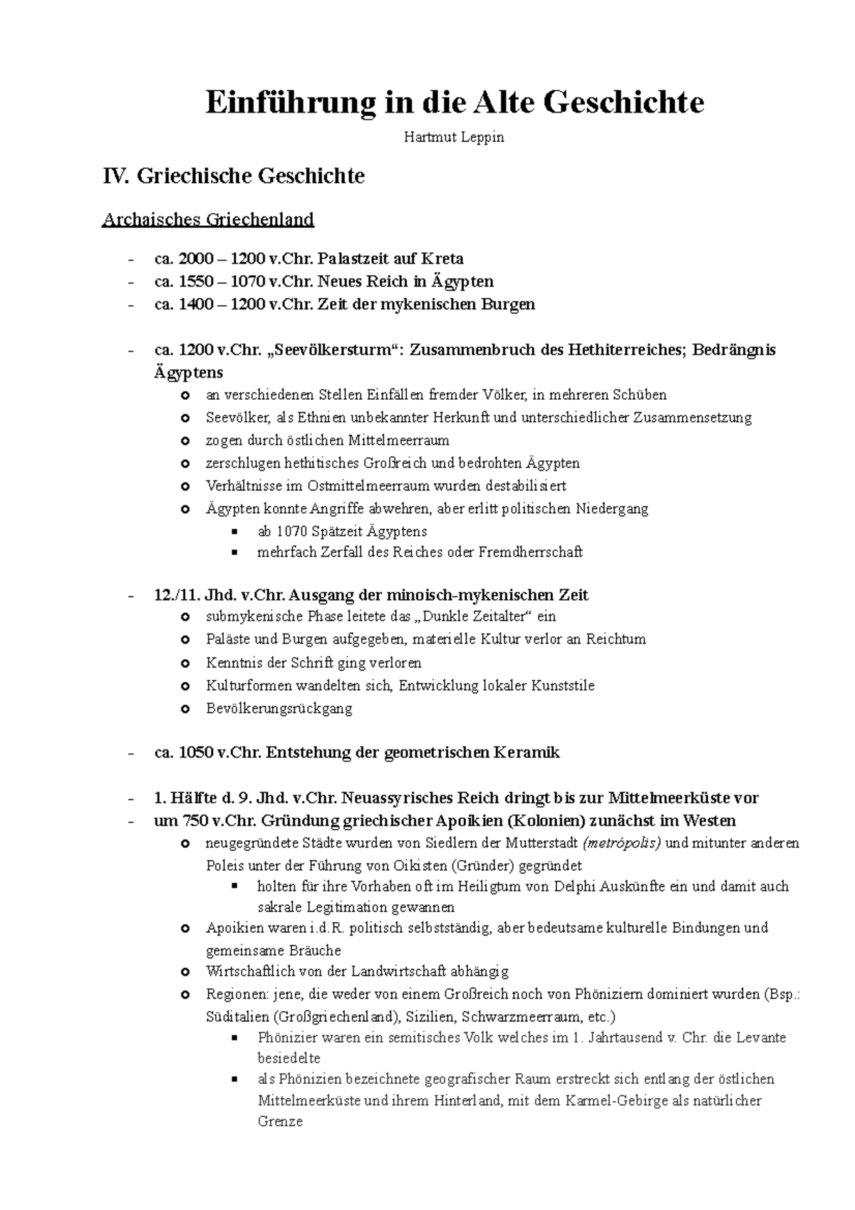 Hartmut Leppin - Einführung in die Alte Geschichte - Einführung in die ...