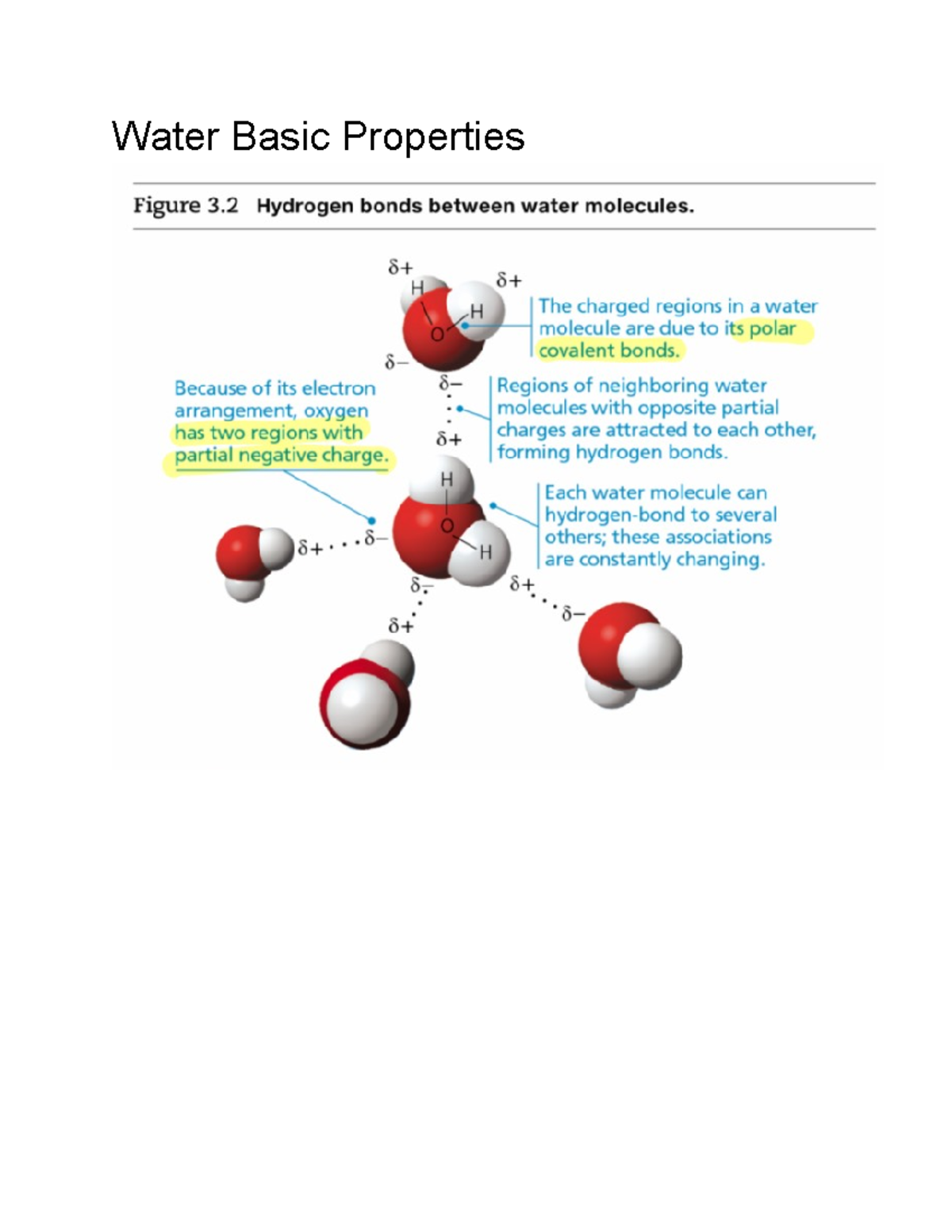Chapter 3 Water Properties - Water Basic Properties Within One Water ...