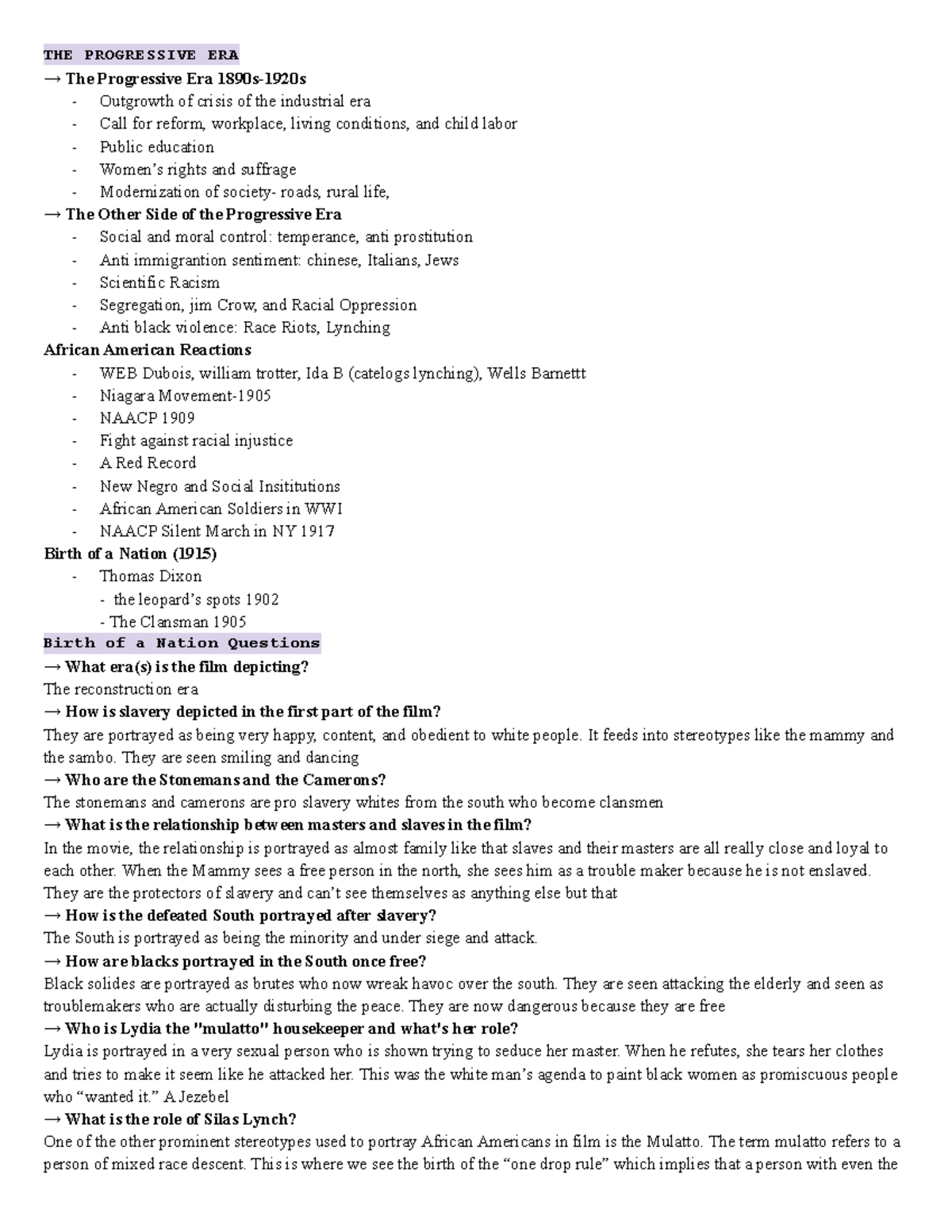 Hist 3569 lecture 9-7-22 - THE PROGRESSIVE ERA → The Progressive Era ...