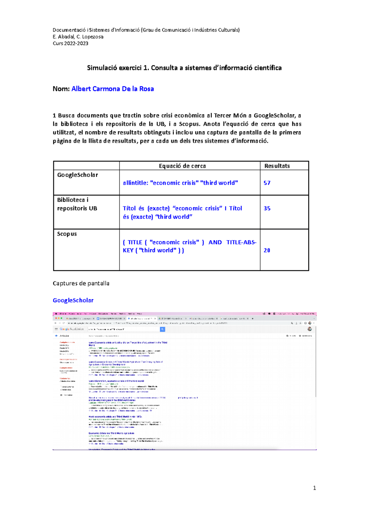 Simulacre Prova DOC I Sistemes Informació - Documentació i Sistemes d’Informació (Grau de - Studocu