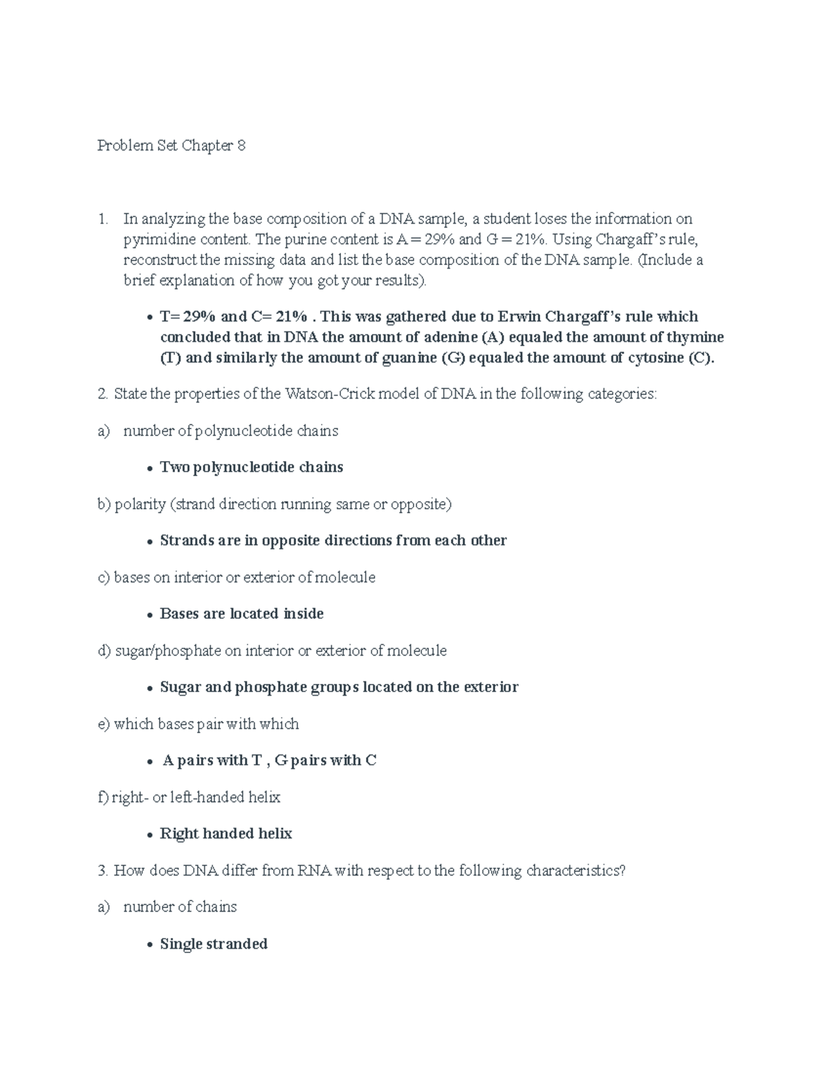 Chapter 8 Assignment - Problem Set Chapter 8 In analyzing the base ...