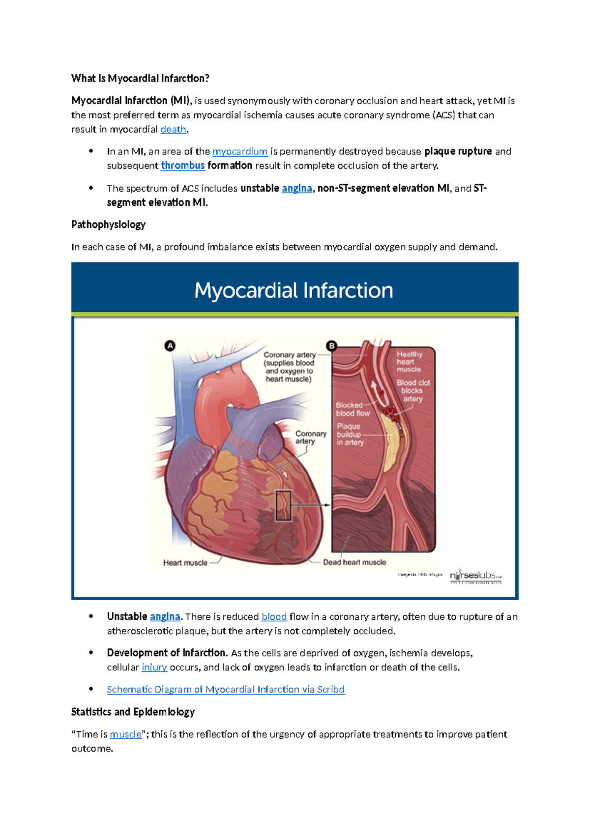 Myocardial infarction - What is Myocardial Infarction? Myocardial ...