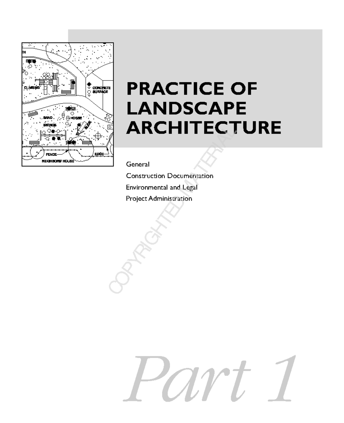 9780470067970.excerpt - Part 1 PRACTICE OF LANDSCAPE ARCHITECTURE ...