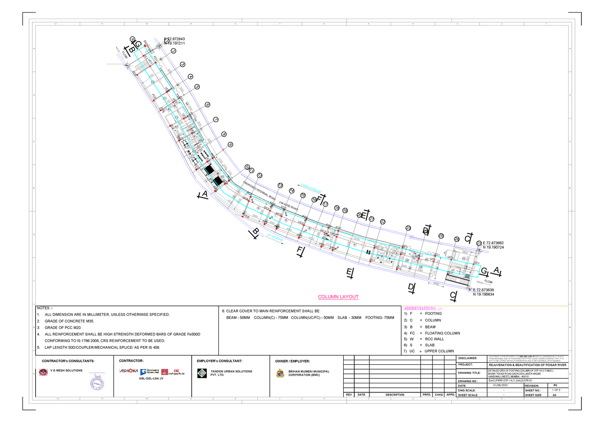 STR STP 1A 1.5MLD-Column Location.pdf Layout 1 - UP STREAM COLUMN ...