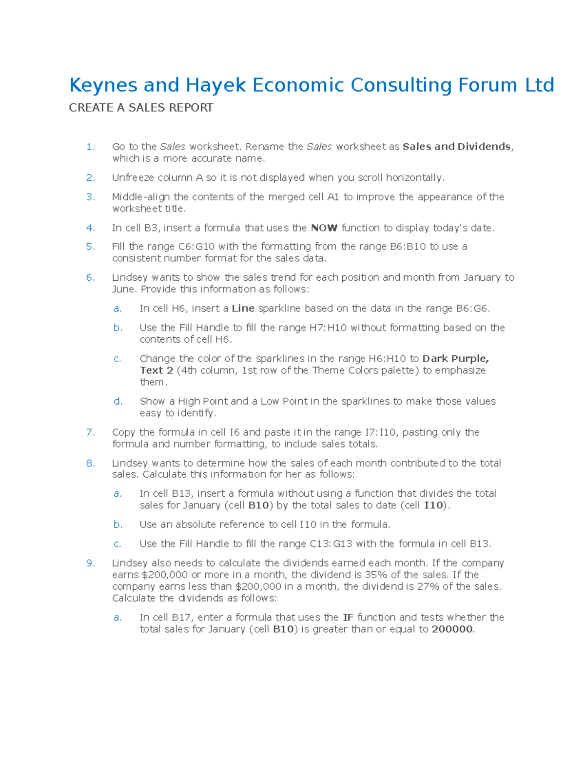 Day 1 Instructions Lecture Notes For Csci 48 Keynes And Hayek Economic Consulting Forum Ltd 