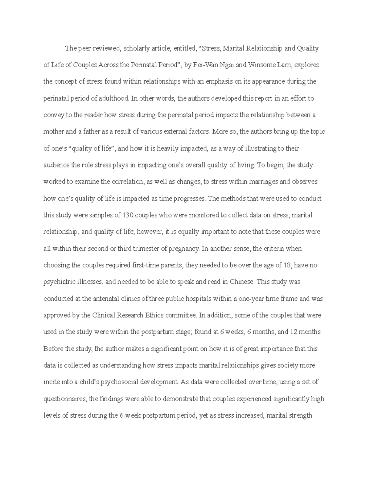 Article Summary - Ms. Purvis's Class - The peer-reviewed, scholarly ...