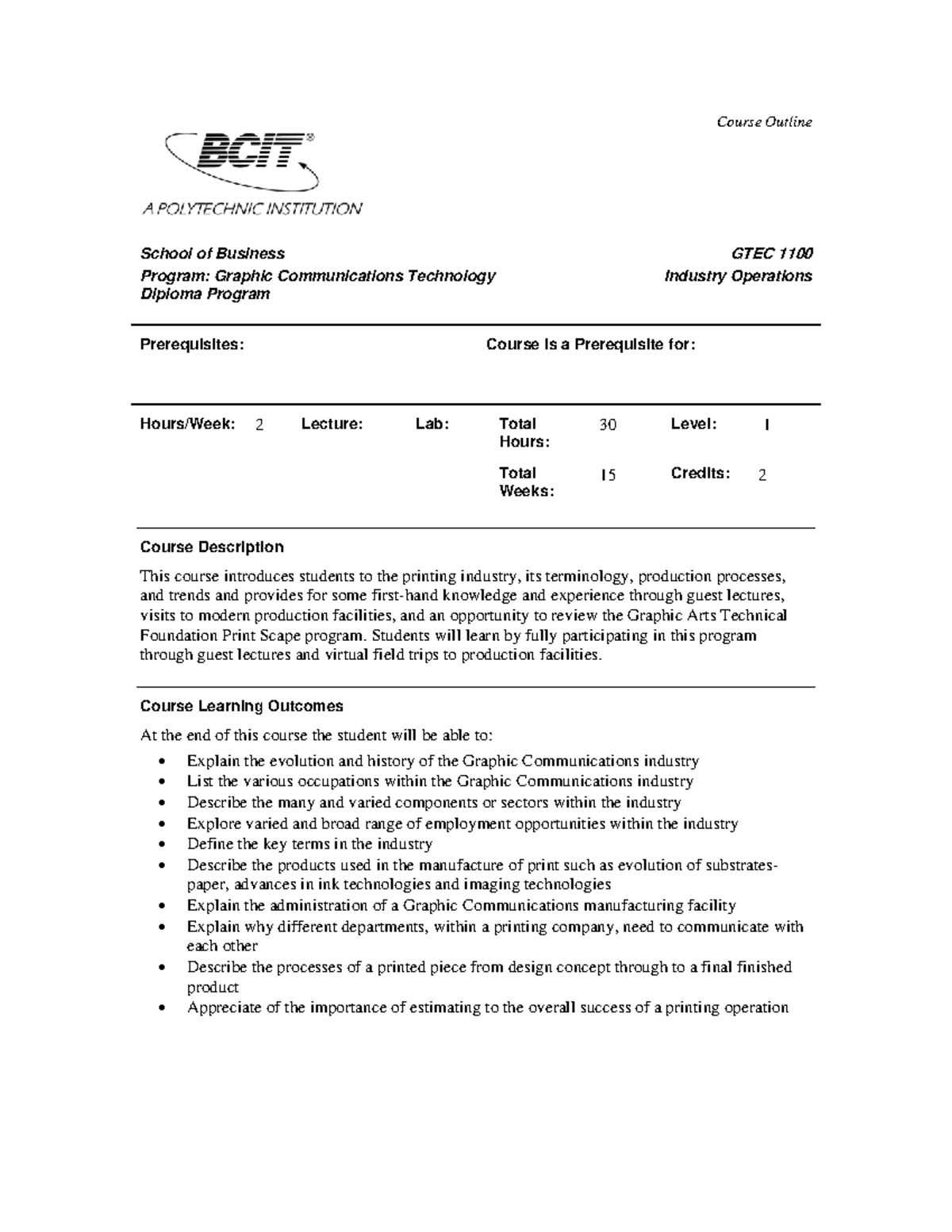 GTEC 1100 rev2021 - Assignment Information - Course Outline School of ...