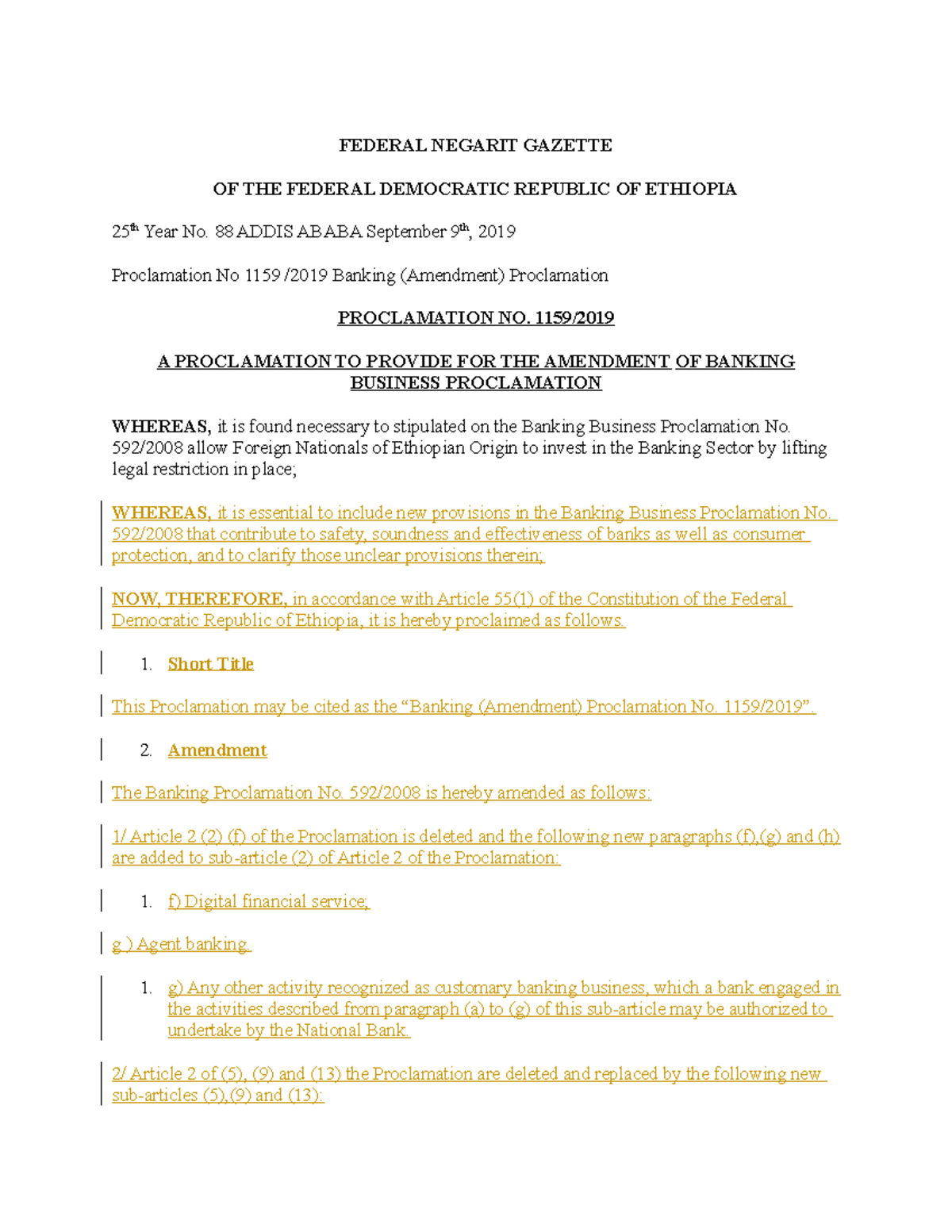 Federal Negarit Gazette - FEDERAL NEGARIT GAZETTE OF THE FEDERAL ...