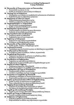 Mapeh 8 Quarter 4 Summary OF Topics - Republic of the Philippines ...