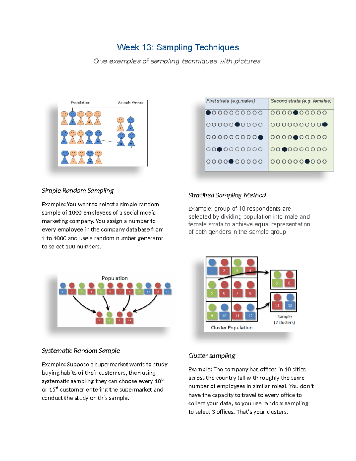 Week 13 Sampling Techniques Math in Modern World - Week 13: Sampling ...