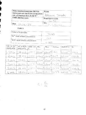 CHE 202 Exam 1 Test Practice - CHE 202 Exam 1 Dr. Graf February 10 ...