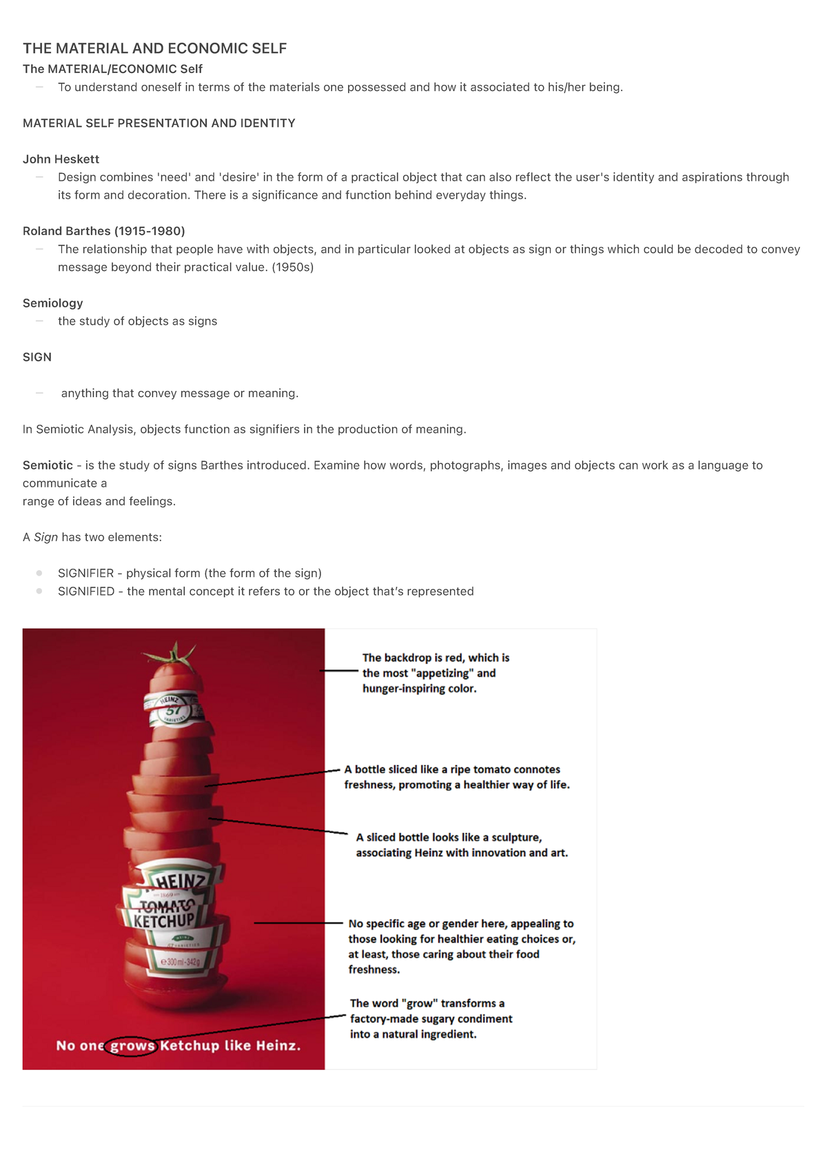 THE Material AND Economic SELF - – – – – – THE MATERIAL AND ECONOMIC ...
