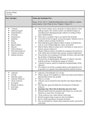 Notes 12 607 - Caroline Walsh 11/13/ Key Concepts: Notes and Questions ...